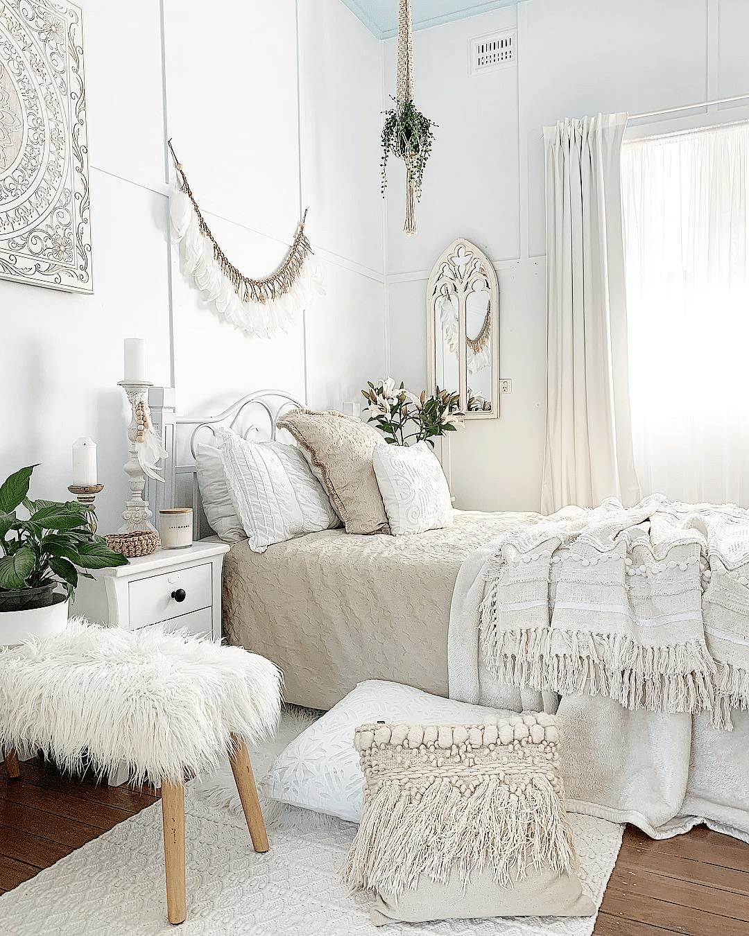 30 Smart Bed Against A Wall Ideas For Your Bedroom - Drop By My Home