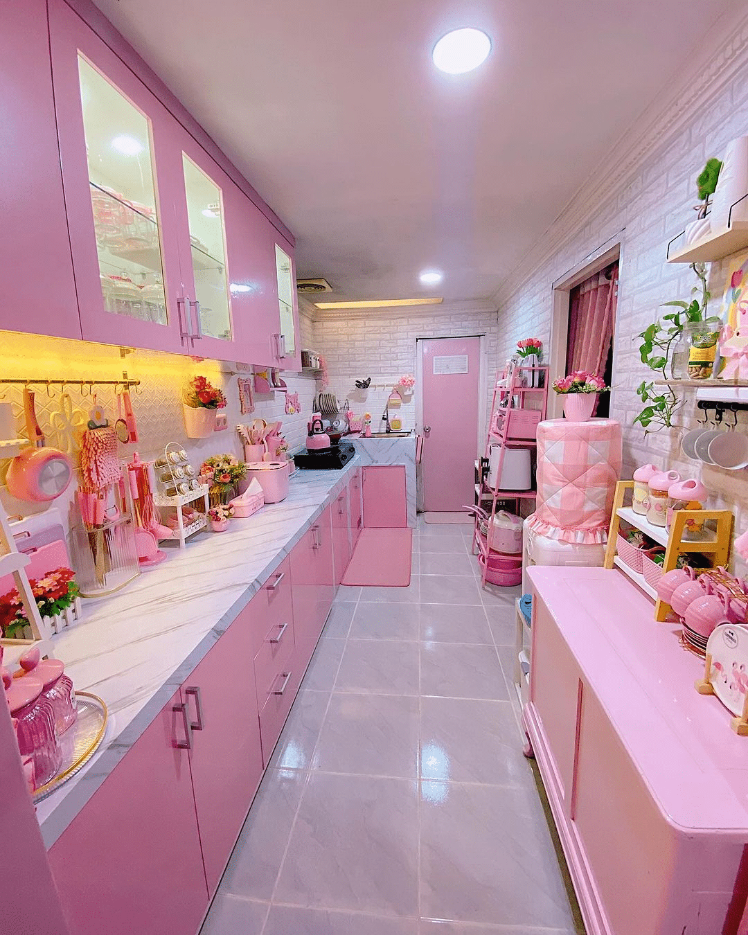 40 Most Elegant And Unique Pink kitchen Ideas - Drop By My Home