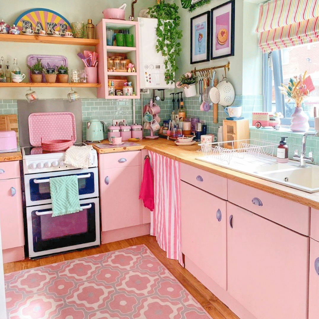 40 Most Elegant And Unique Pink kitchen Ideas - Drop By My Home