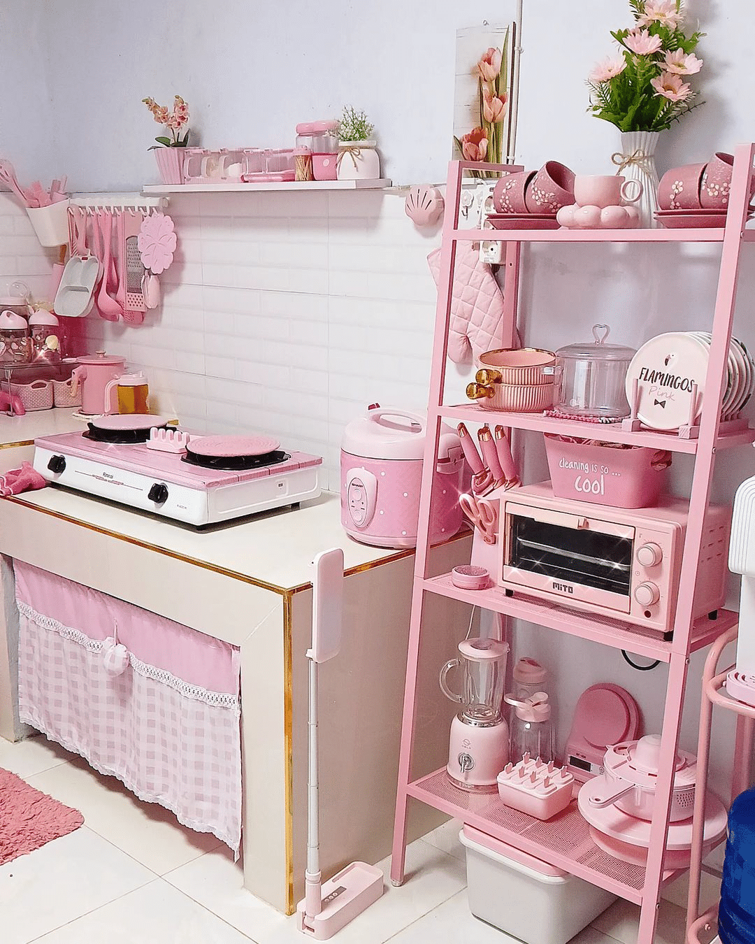40 Most Elegant And Unique Pink kitchen Ideas - Drop By My Home