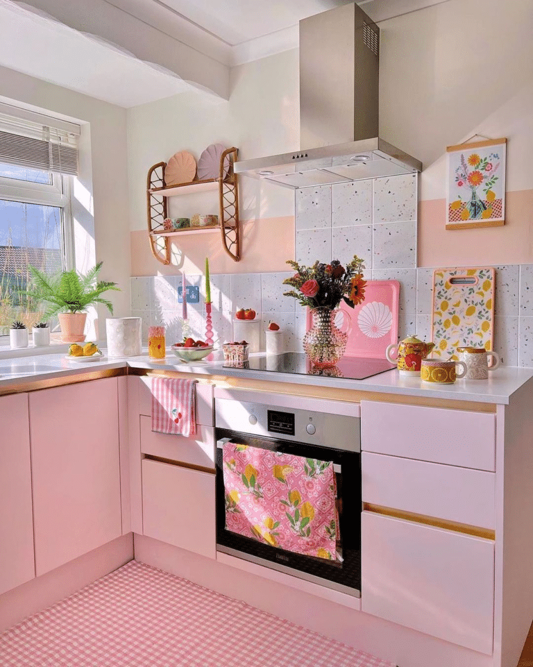 40 Most Elegant And Unique Pink kitchen Ideas - Drop By My Home