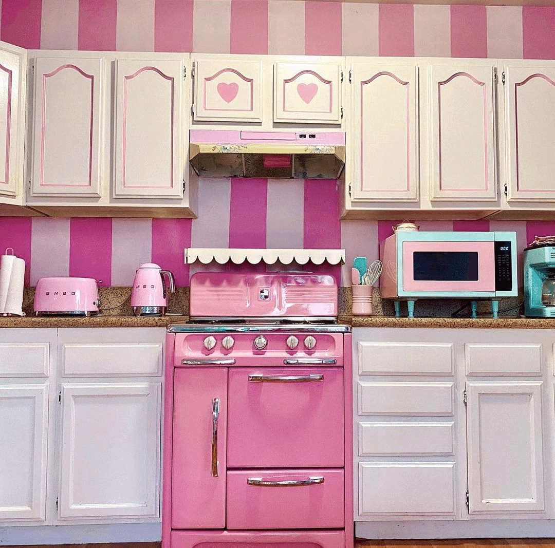 40 Most Elegant And Unique Pink kitchen Ideas - Drop By My Home