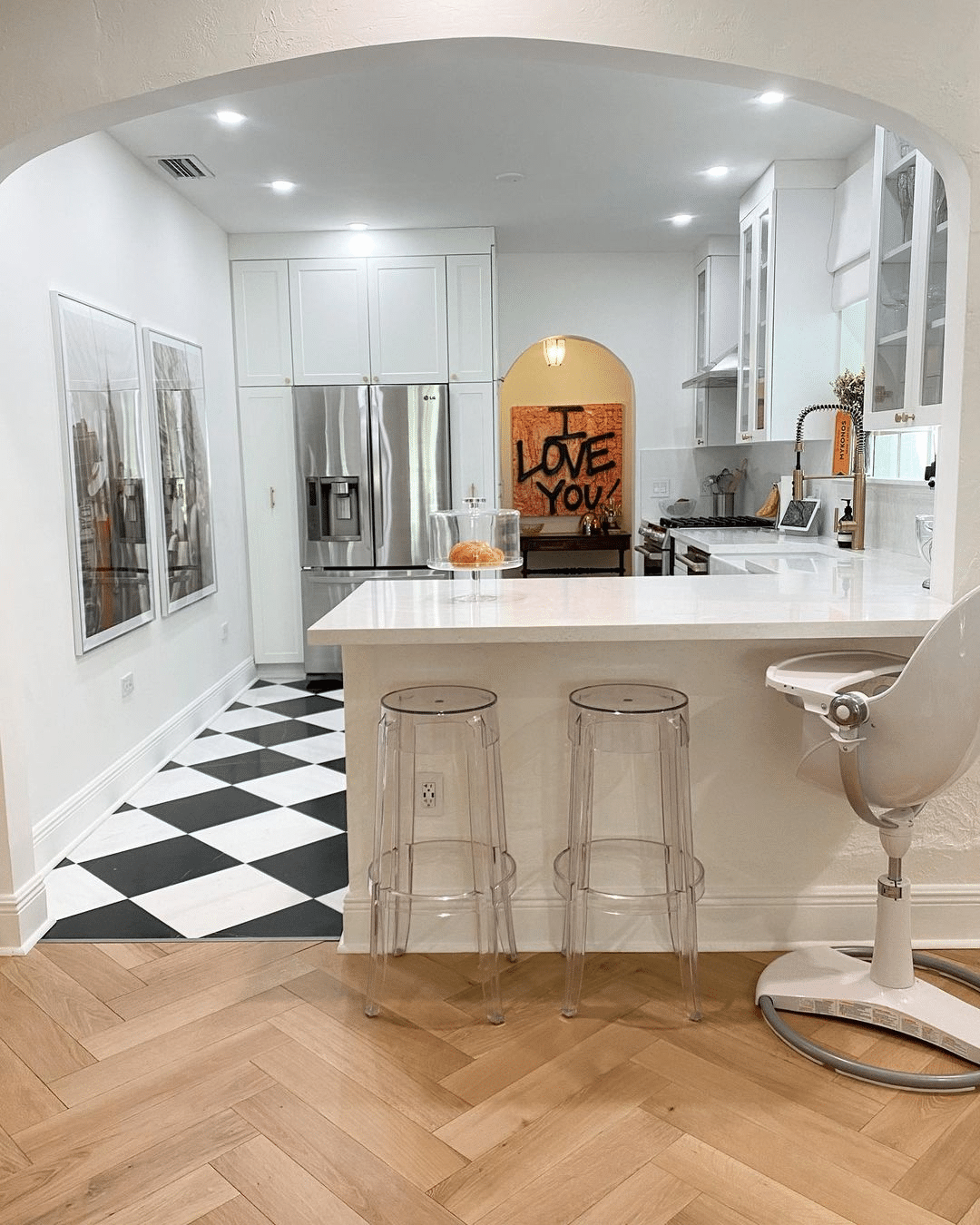 40 Dazzling Kitchen Peninsula Attached To Wall Ideas - Drop By My Home