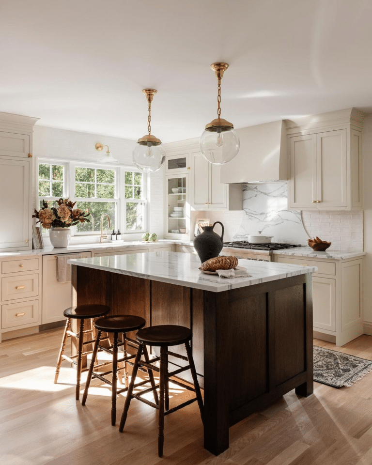 35 Magnificent Kitchen Island With Back Panel Ideas - Drop By My Home