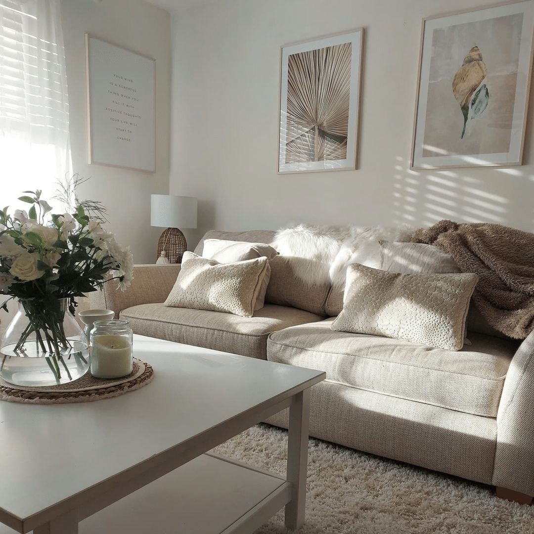 25 Stylish And Modern Cream Living Rooms - Drop By My Home