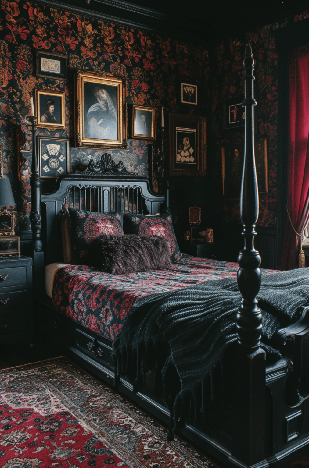 21 Unique 90s Whimsy Goth Bedroom Ideas You Should See - Drop By My Home